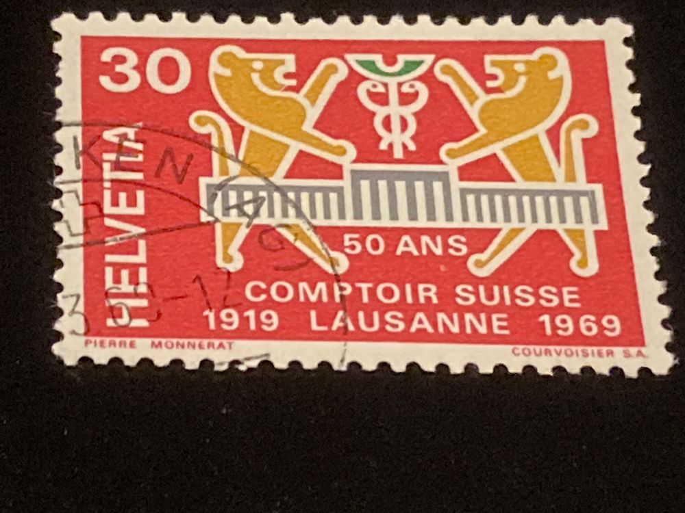 Comptoir Suisse ZNr. 463- 1969 Abart weisser Punkt unter N (Gebraucht ...