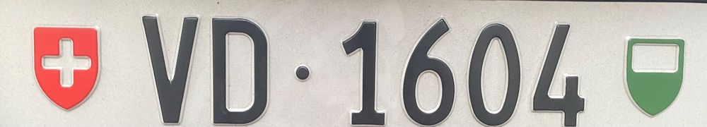 Plaque d’immatriculation VD1604 (Gebraucht) in Prangins für CHF 2000 ...