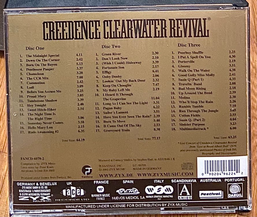 CD-Boxset CCR Creedence Clearwater Revival 3 CDs • 24 Carat (Gebraucht ...