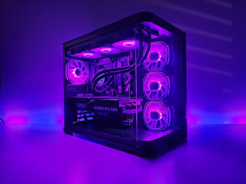 Gaming PC Amethyst💜RTX 5080 + Ryzen 7800X3D | 6000MHz 32GB (Neu und ...