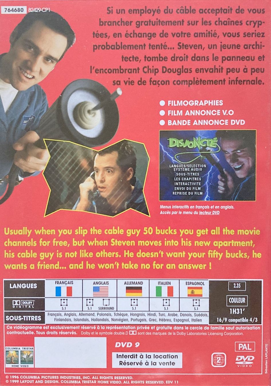 DISJONCTE - JIM CARREY / MATTHEW BRODERICK (1 DVD) (Gebraucht) in ...