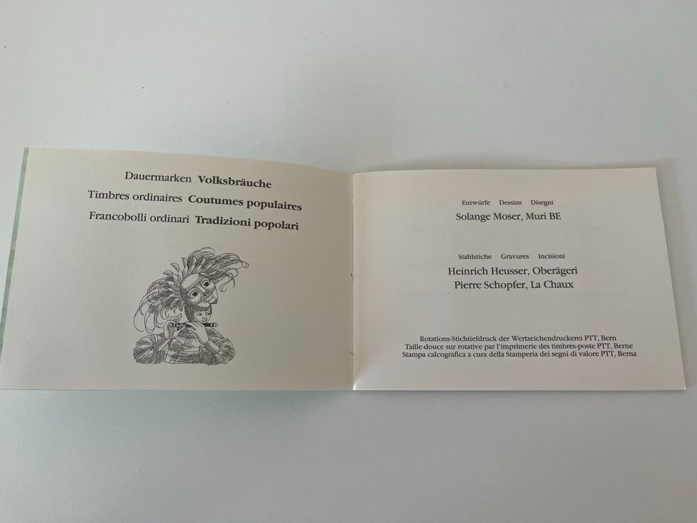 PTT Briefmarkenheft Volksbräuche (25.11.1982) 9x 4 Bl. U | Kaufen auf ...