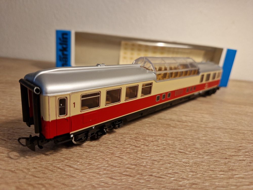 Märklin 4099 Panoramawagen 1.Kl DB H0 OVP NEU (Neu und originalverpackt ...