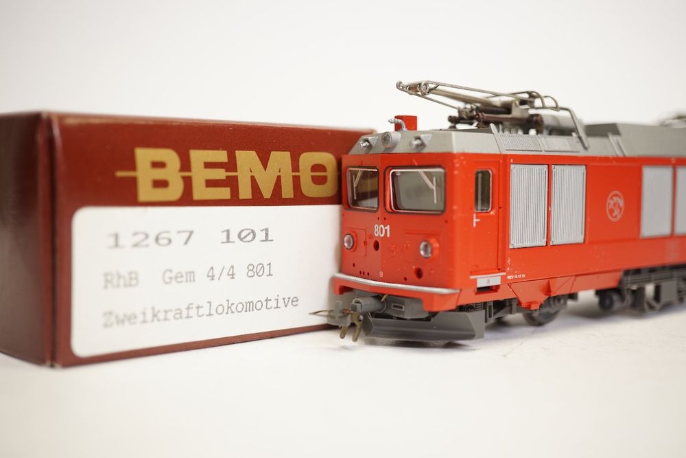 4∑ Bemo 1267 101 RhB Gem 4/4 801 Zweikraftlokomotive (Gebraucht) in Uetendorf für CHF 179 – mit ...