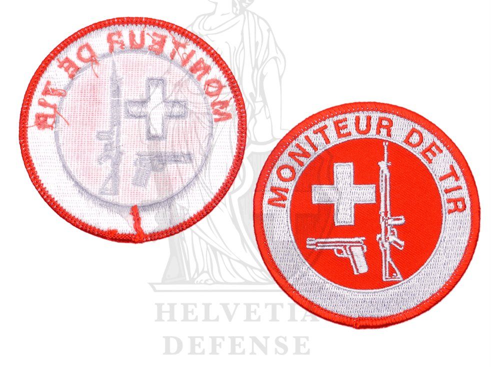 Écusson moniteur de tir SWISS - Édition DEU , thermo (Neuf avec ...