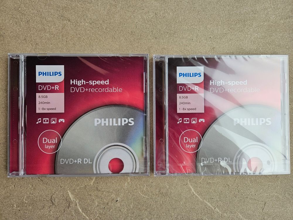 Philips DVD+R DL Recordable Dual Layer ORIGINALVERPACKT! (Neu und ...