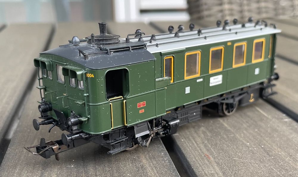 Badischer CidT Kittel-Dampftriebwagen, H0 DC, Trix H0 22046 (Gebraucht ...