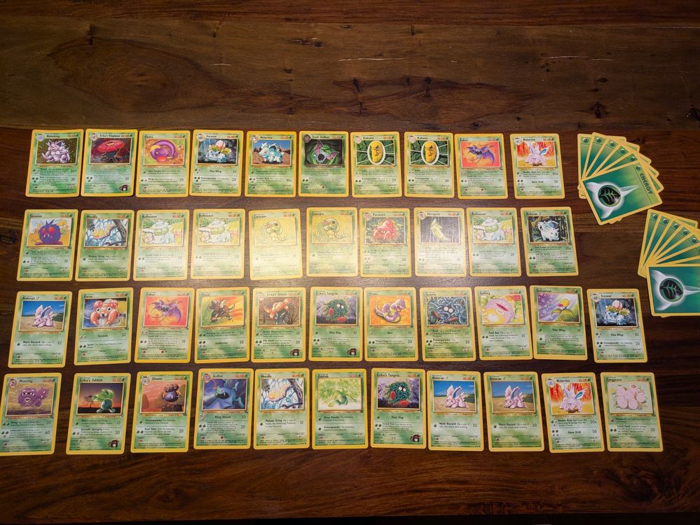 Grass-type Pokémon cards - old collection | Kaufen auf Ricardo