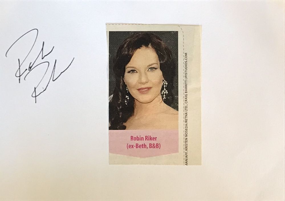 Robin Riker Autogramm signiert Karte m.Bild 10x15cm | Kaufen auf Ricardo