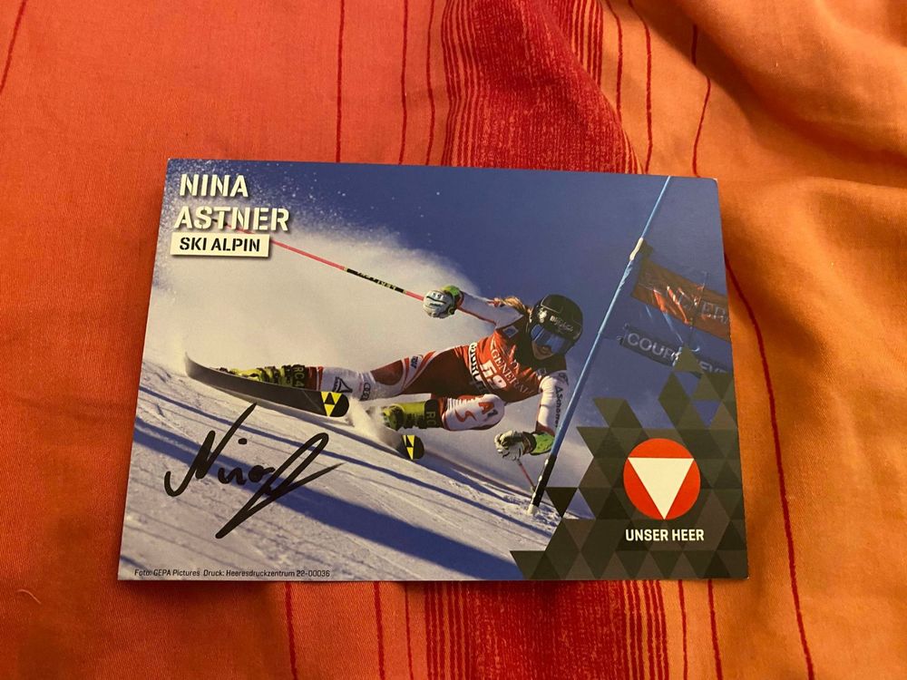 Autogramm Nina Astner (Gebraucht) in Rüschlikon für CHF 4 – mit ...