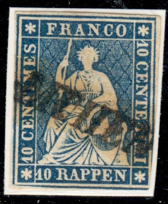 CH - Strubel - Zst. Nr. 23G - Stabstempel Muhen AG (Gebraucht) in ...