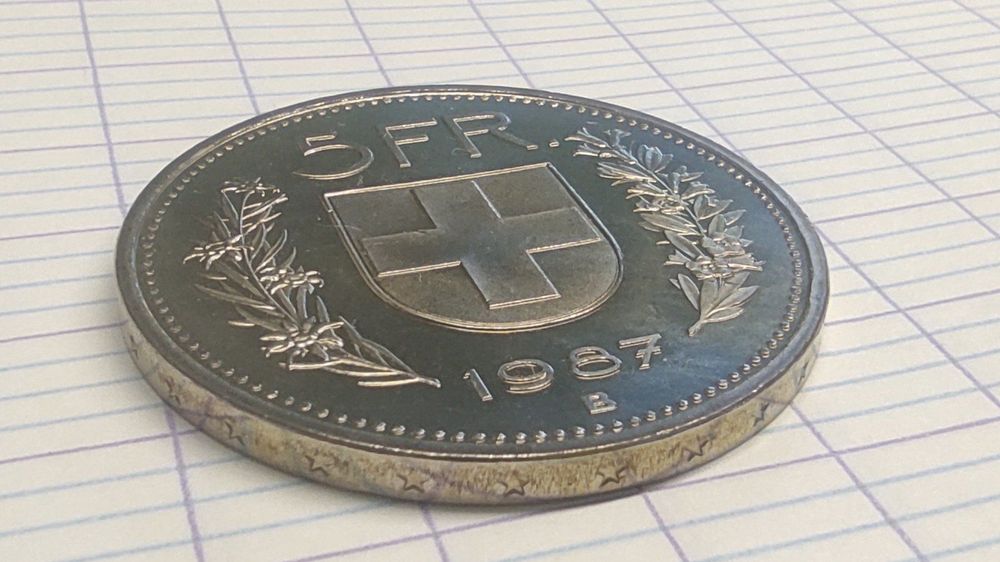 5 Fr Franken 1987 vertiefte Randschrift | Kaufen auf Ricardo