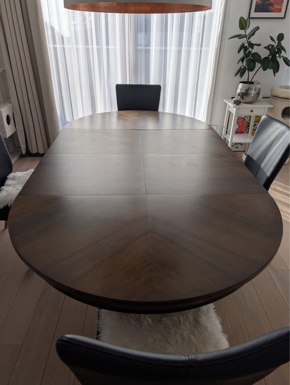 Extendable dining table, solid wood | Kaufen auf Ricardo