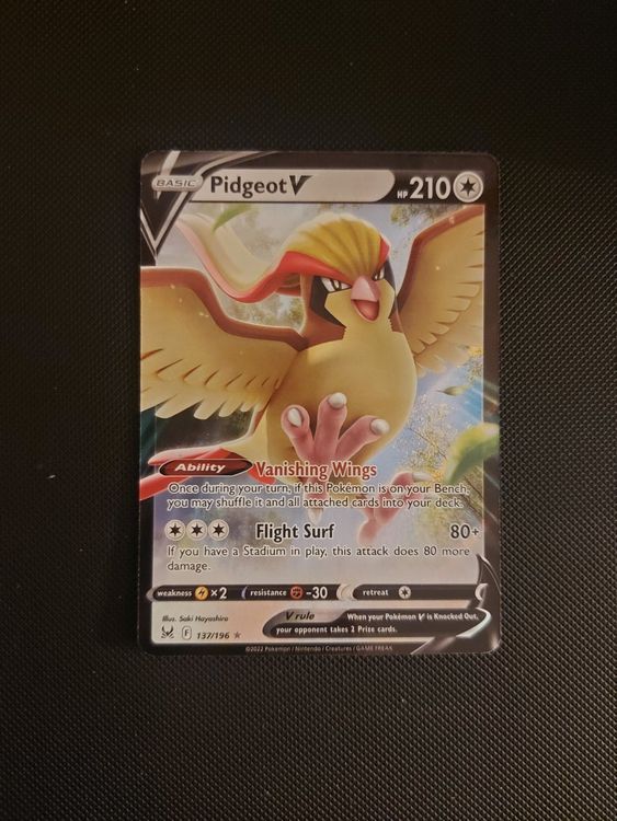 Pidgeot V #137 Lost Origin EN (Usato) a Biasca per CHF 1.5 – con ...