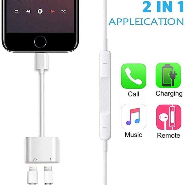 Dual Lightning Audio Musik Kopfhörer und Lade Adapter Splitt (Gebraucht ...