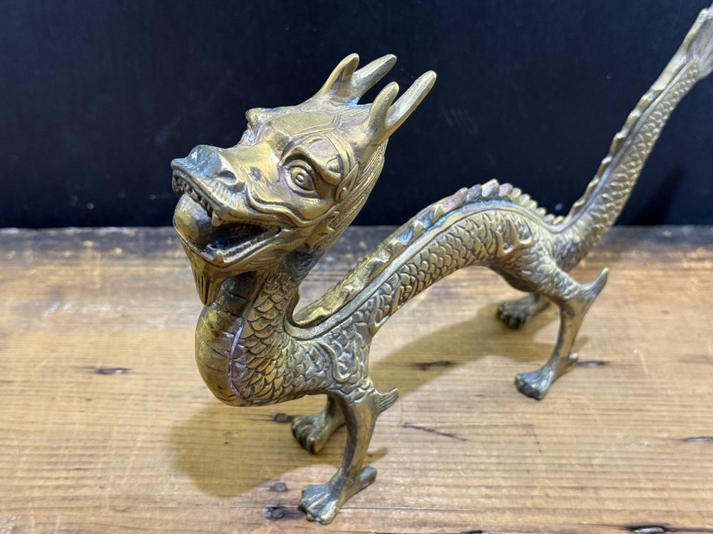 Vontage Messing Dragon mit wunderschöner Patina ! (Gebraucht) in ...