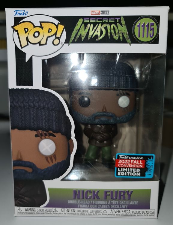 Funko Pop ! Marvel Secret Invasion Nick Fury 1115 Nycc 2022 (Neu und ...