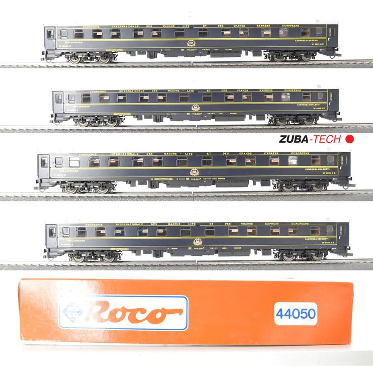 Roco 44050 Pullman-Schlafwagen-Set 4tlg CIWL H0 GS mit OVP | Acheter ...
