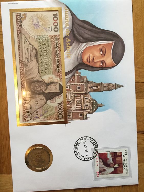Banknotenbrief mit Muenze - Mexico (Neu und originalverpackt) in Muralto für CHF 6.95 – mit ...