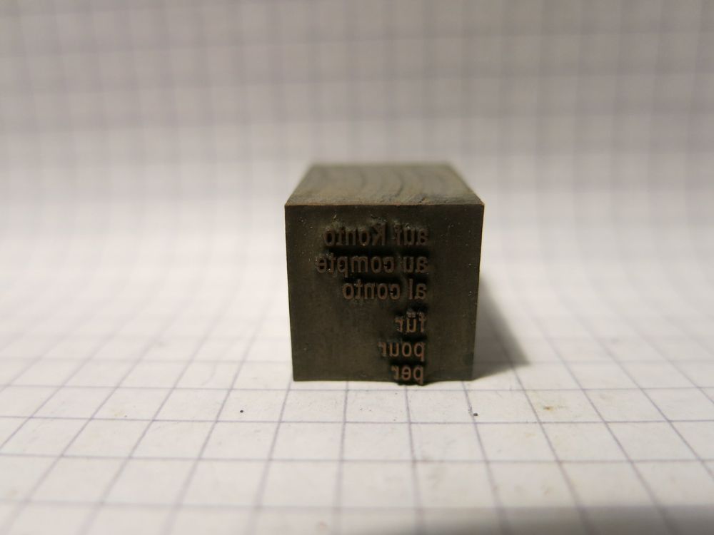 Fund Alt Patina Rar Kurios Vintage Stempel auf Konto für | Kaufen auf ...