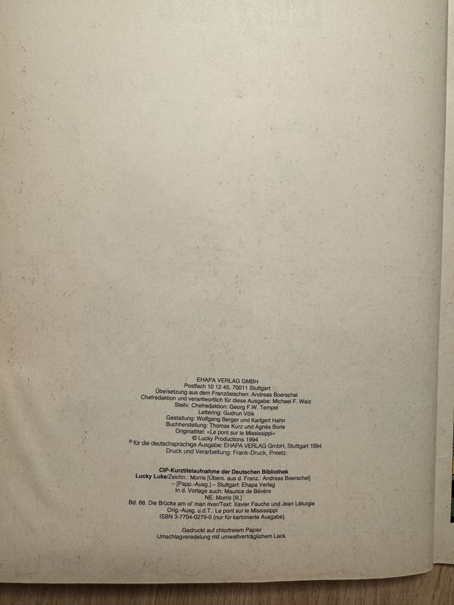 Lucky Luke - Die Brücke am ol'man River, Band 68 Comic (Gebraucht) in ...