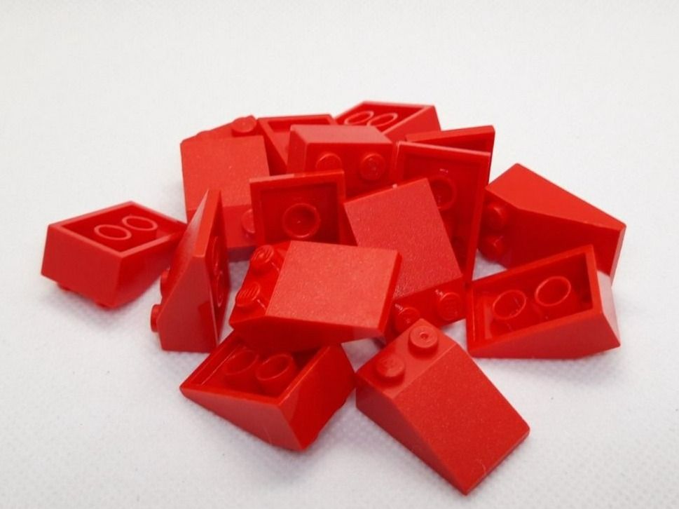 Lego 16 Stk. Roof Tile 2x3/45° (rot) | Kaufen auf Ricardo