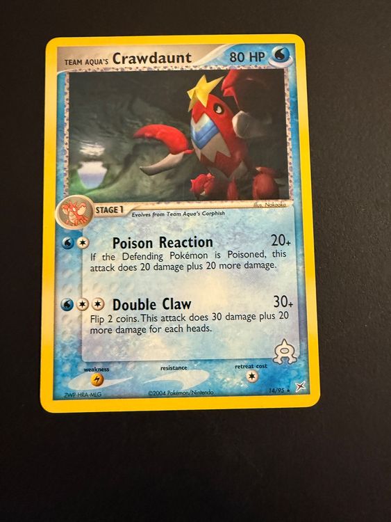 Team Aqua's Crawdaunt Team Magma vs Team Aqua 14/95 (Gebraucht) in Zürich für CHF 4 – mit ...