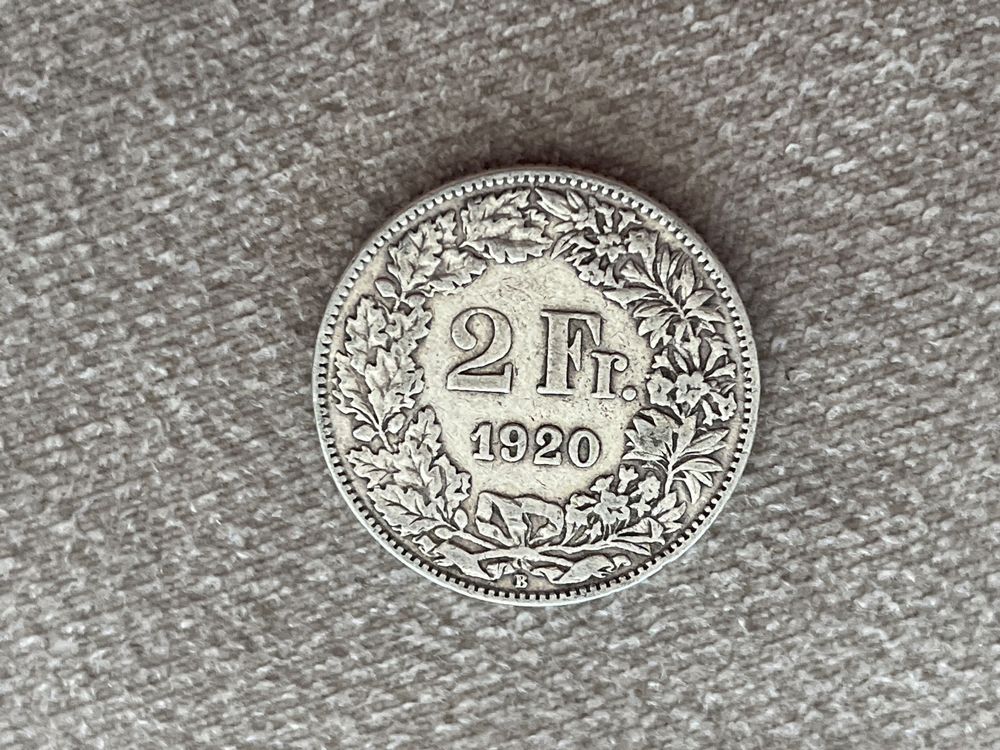 2 Franken 1920 (Gebraucht) in Elsau für CHF 6 – mit Lieferung auf Ricardo kaufen