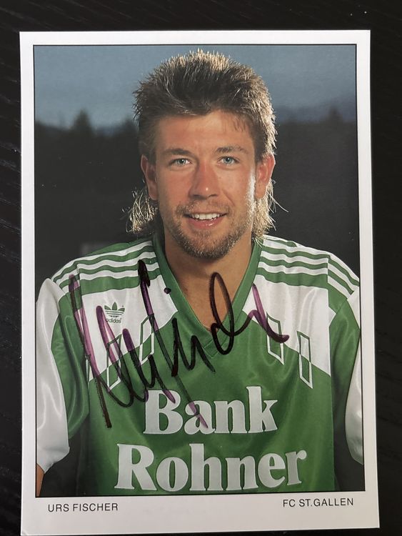Urs Fischer Autogrammkarte FC St. Gallen - Rarität! (Gebraucht) in Uetendorf für CHF 10 – mit ...