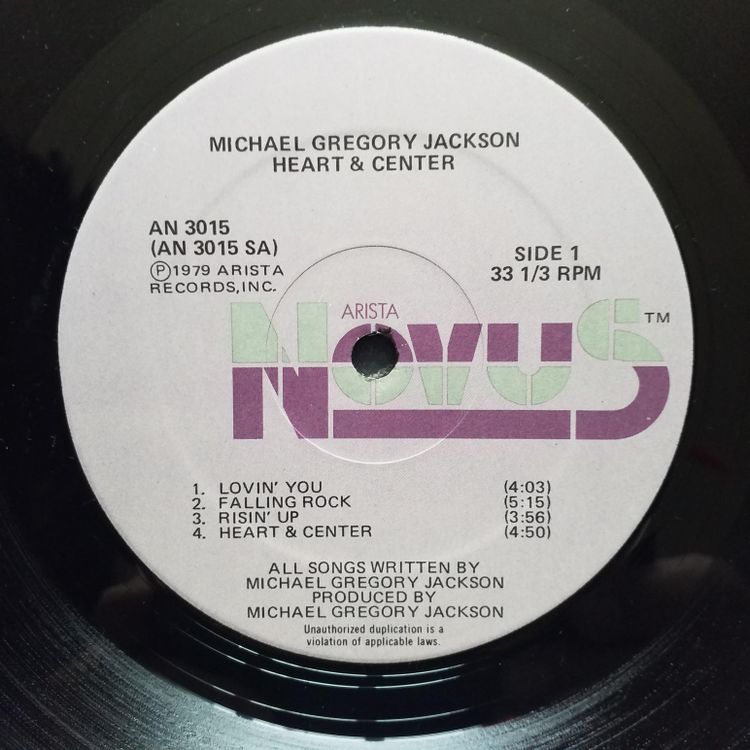 MICHAEL GREGORY JACKSON, heart ..... 1st 1979 US press - NEW (Neu ...