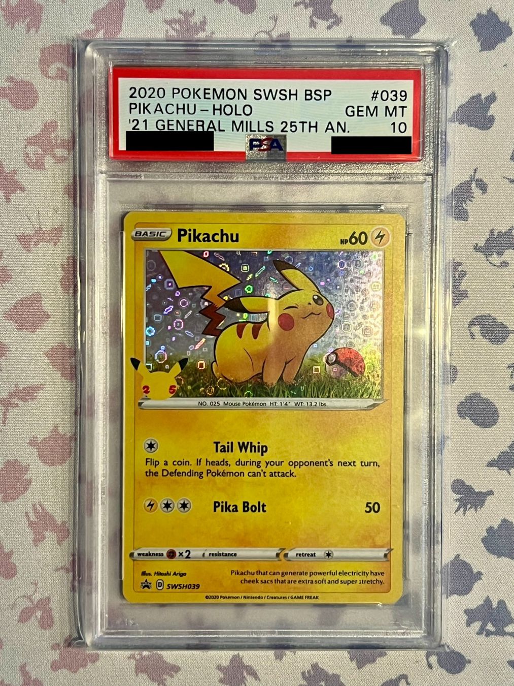 🇬🇧 Pikachu | Sword & Shield Promo | SWSH039 | PSA 10 🔥 (Neu (gemäss ...
