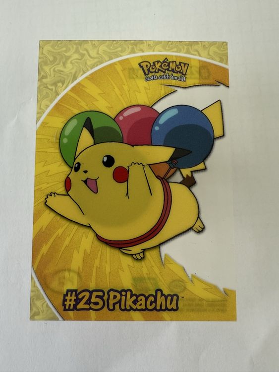 Pikachu #25 Topps 2000 TV Clear (Gebraucht) in Savigny für CHF 1 – mit ...