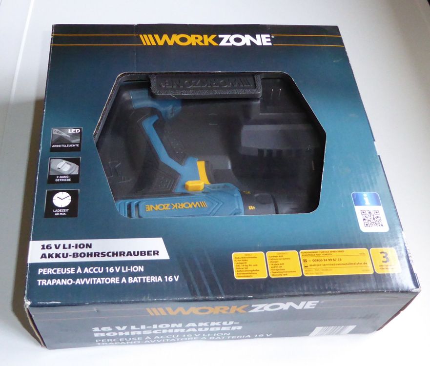 Akku Bohrmaschine Workzone 16 Volt LI-ION neu mit Anleitung | Kaufen auf Ricardo