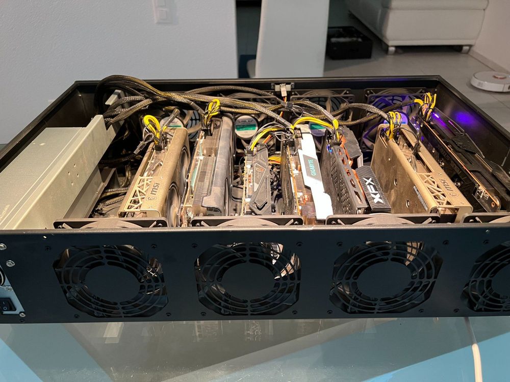Mining Rig 8xGPU AMD 325 MH/s | Kaufen auf Ricardo