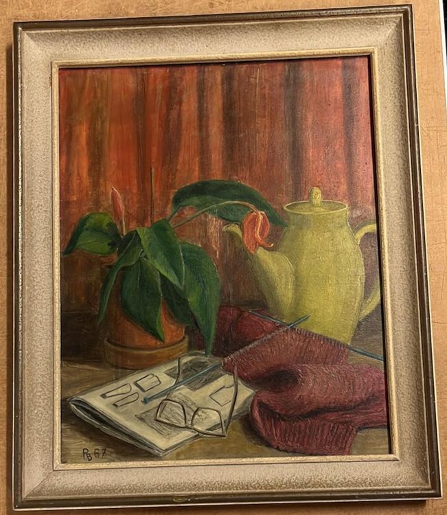 Gemälde Erschlagen, signiert René Bürki Olten (ID 7264) (Gebraucht) in Gelterfingen für CHF 2 ...