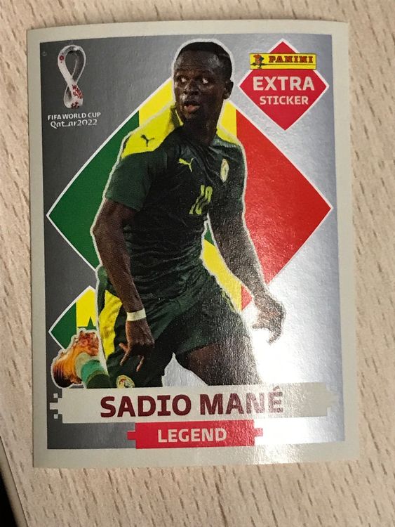 Panini Extra Sticker Sadio Mané Legend SILVER WM 2022 (Gebraucht) in Bremgarten b. Bern für CHF ...