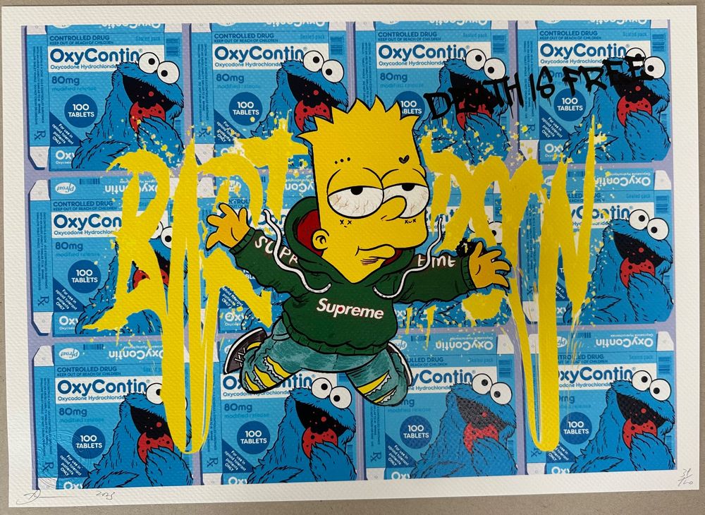 Death: Flying Supreme Bart Simpson, signiert 39/100 (Neu (gemäss ...
