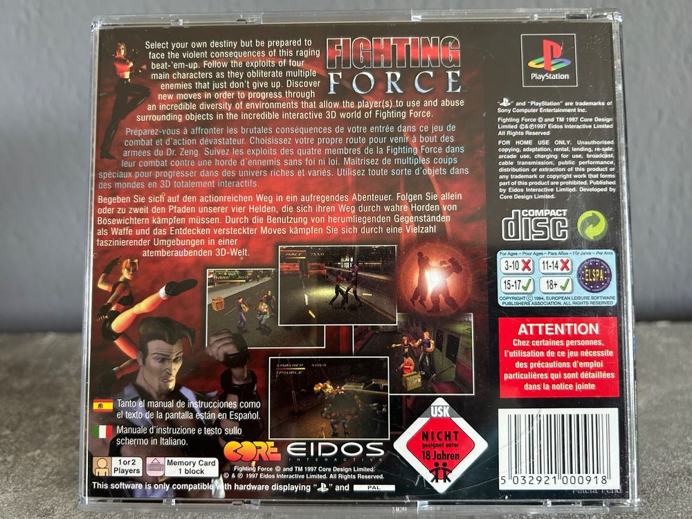 Fighting Force Playstation - PS1 (Gebraucht) in Oberglatt ZH für CHF 29 ...