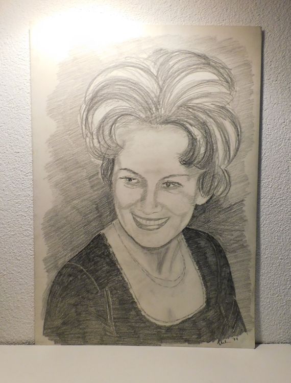 Rausverkauf - Kunst Zeichnung von Kuhn 1971 signiert (Gebraucht) in Sursee für CHF 50 – mit ...