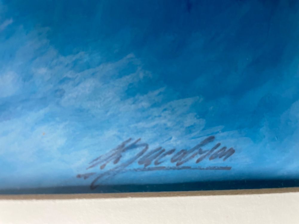 Kt. Jura Offizier von K. Jacobsen, Echtgoldrahmen, 55x45 cm | Kaufen ...