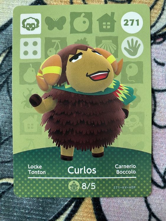 Curlos/ Locke EU 271 Amiibo Animal Crossing (Neu (gemäss Beschreibung ...