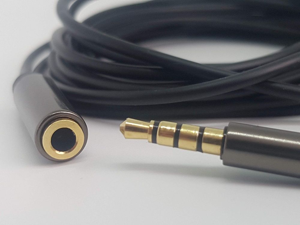 Headset Verlängerung 4-pol Jackstecker3,5mm (Aux/Audio) (Neu und ...