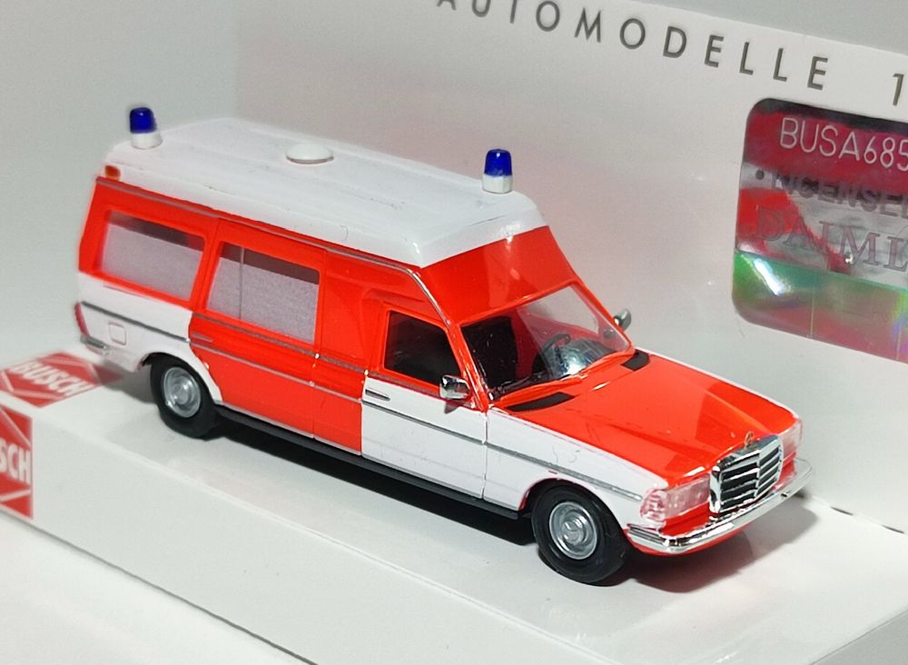 Mercedes Miesen Krankenwagen FW Busch 1:87 OVP #25-920 (Gebraucht) in ...
