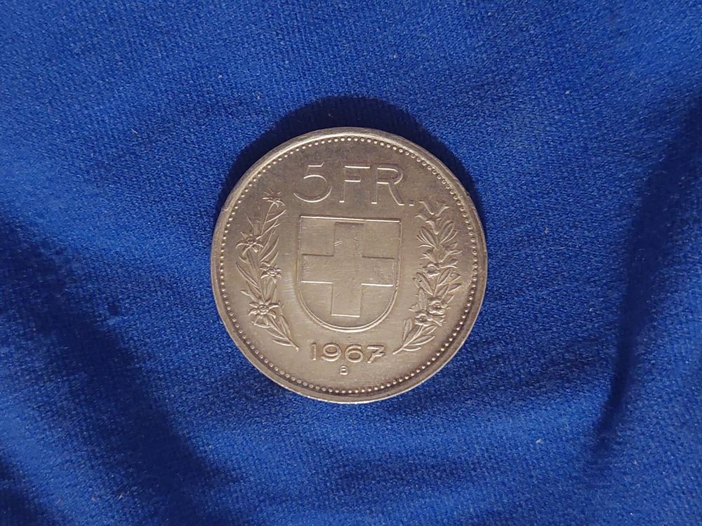 5 Franken 1967 Silbermünze 15 Gramm 0.835er Silber | Kaufen auf Ricardo