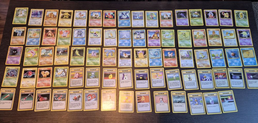 Pokemon (fast) vollständiges Base Set Common - Rare non holo (Gebraucht ...