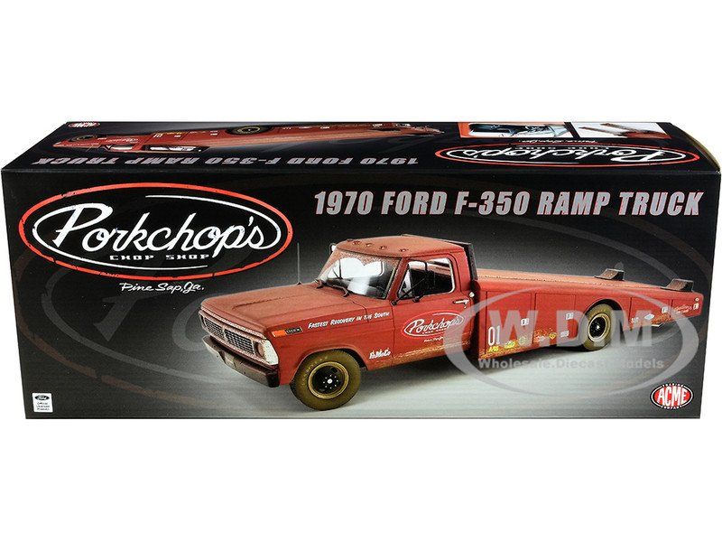 FORD F350 RAMP TRUCK PORK CHOP 1970 1:18 GMP (Neu und originalverpackt ...