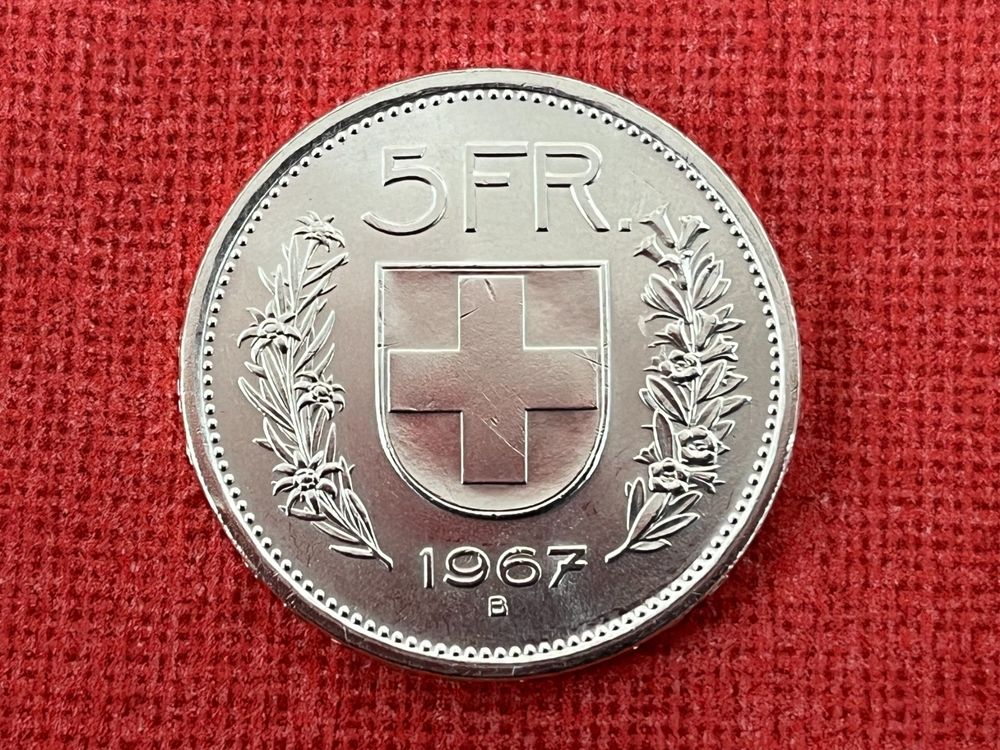 5 Franken 1967 Silber TOP Alphirte | Kaufen auf Ricardo