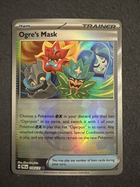 Prismatic evolutions Ogre's Mask Pokeball (Neu (gemäss Beschreibung ...
