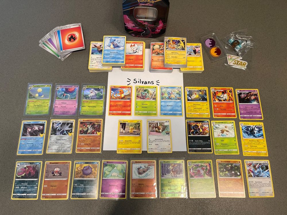 Pokemon 376 Karte XXL Set Deutsche Sammlung glänzende Karten (Neu ...