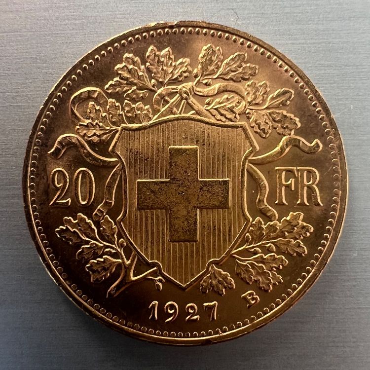 Goldvreneli 20 Fr. 1927 | Kaufen auf Ricardo